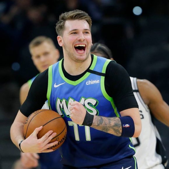 Shirts | Dallas Mavericks Luka Doncic 77 City Jersey Blue | Poshmark
